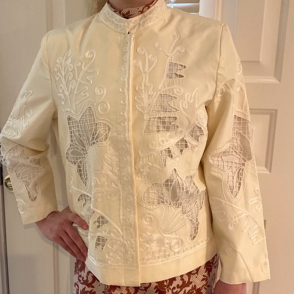 Norm Thompson | Jackets & Coats | Nwt White Norm Thompson Jacket Petite ...